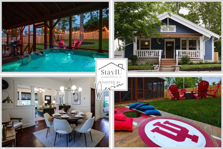 Campus Cottage: 2 Blocks From Tailgating + Hot Tub - Bloomington, IN
