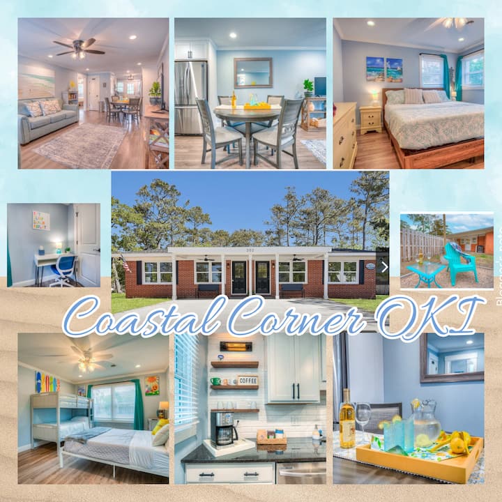 Coastal Retreat, Dog Friendly, Downtown Oki - Oak Island, NC