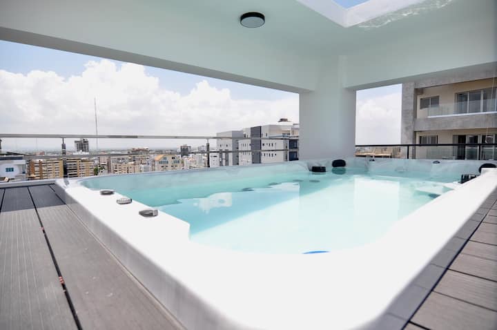 Apartamento Moderno Con Vista Y Balcón Jacuzzi - Santo Domingo