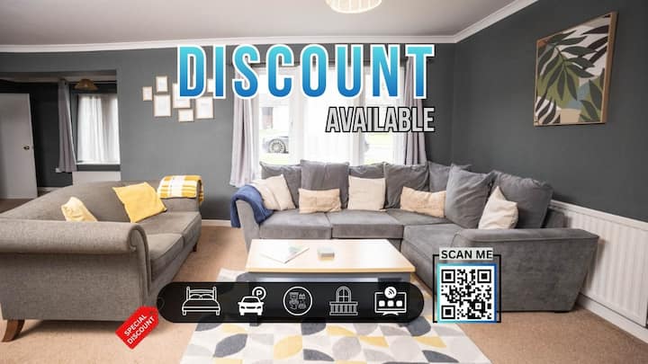 Spacious 4-bedroom Home With 5 Beds & 2.5 Baths - Harrogate