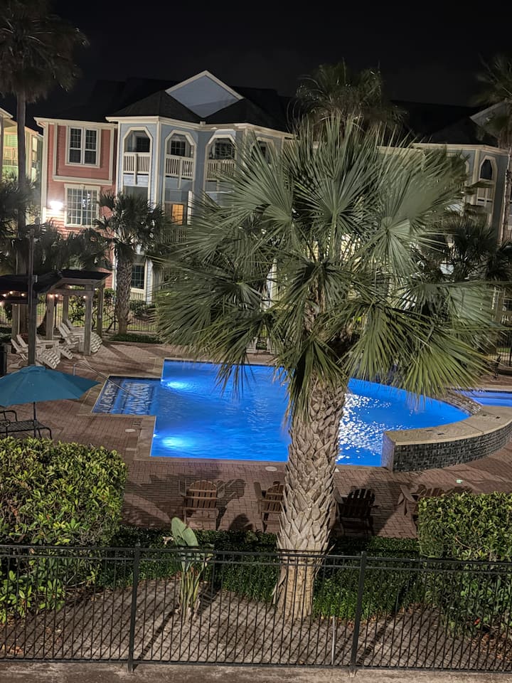 Amazing Pool & Ocean View! 2bd/2ba Condo - Moody Gardens, Galveston