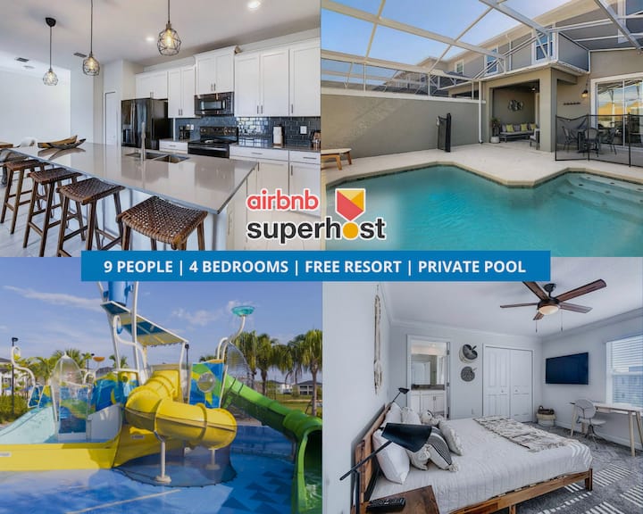 Disney Escape | Beach Vibes Home + Free Resort - Four Corners, FL