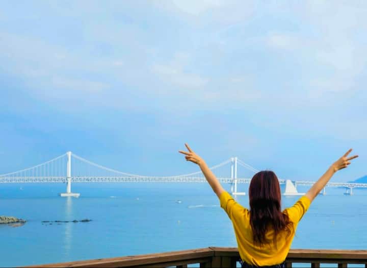 [광안리가 801]#합법숙소#루프탑바베큐#오션뷰#화장실2개#밀락더마켓#지하철 도보 10분 - Busan