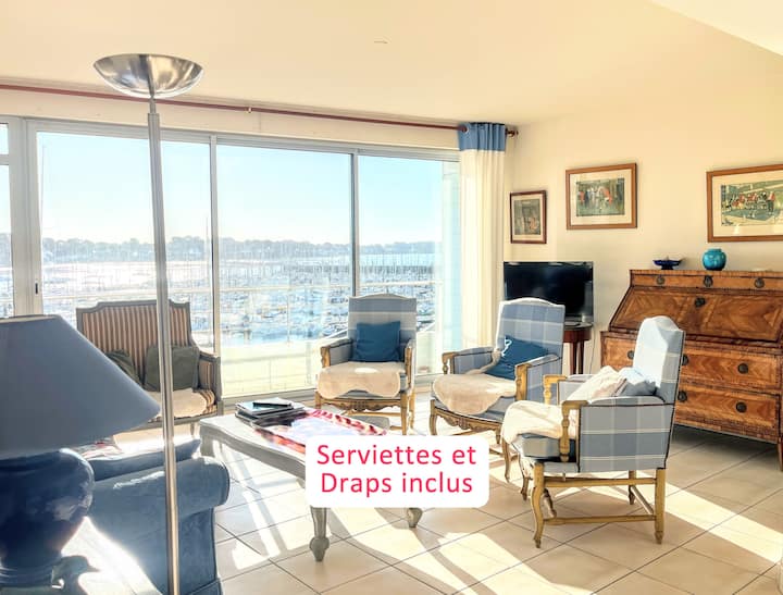 Vue Mer - Sur Le Port - Appartement 2 Chambres - Plage de Saint-Philibert