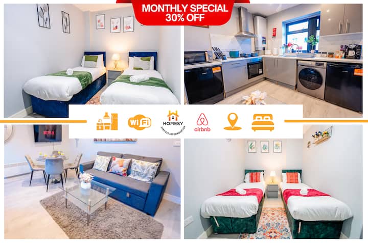 30%off|staymonth|contractors|parking|wifi|sleeps5 - Cardiff