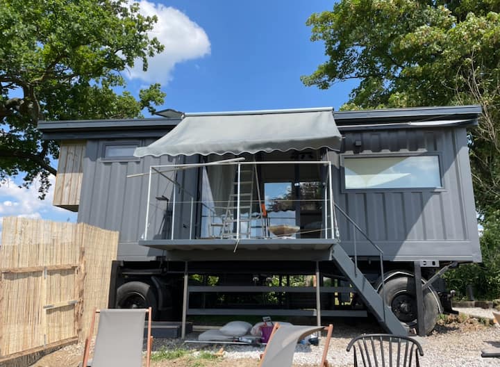 Mobile Shipping Container In Horse Farm - 