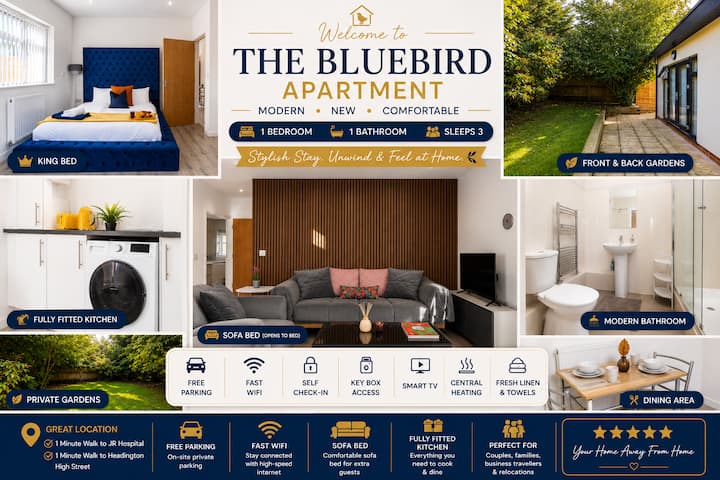 The Bluebird Aprt New-build, Close To Hospitals - Oxford
