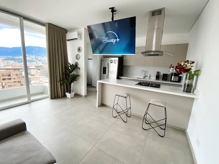 Laureles 3 Bedrooms Ph With Ac, Sauna And Acuzzi - Colombia