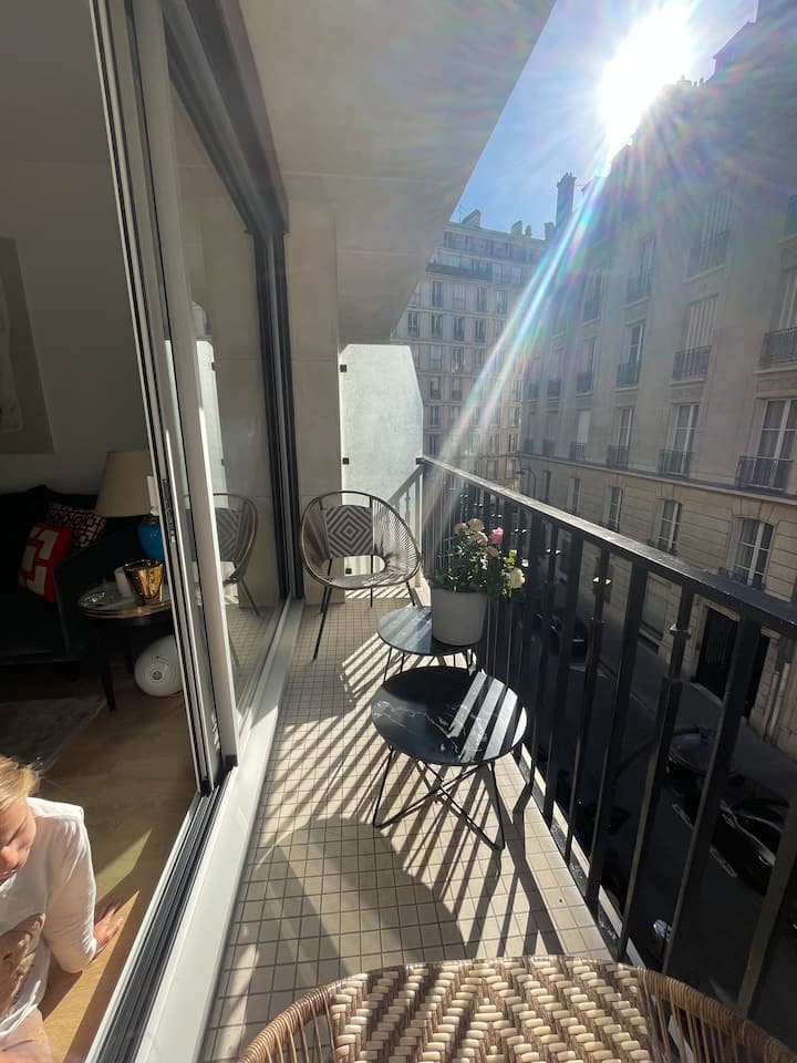 Quiet Eiffel Tower Flat, 4persons, Balcony - Puteaux