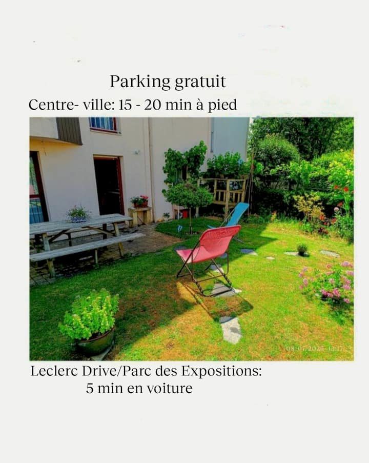 Appartement Et Jardin
          " Kerbleuniou " - Quimper