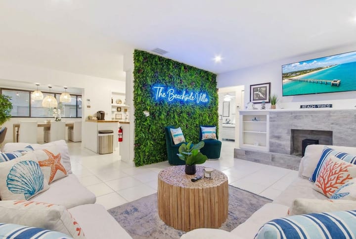 Beachside Villa W/ Heated Pool Near Atlantic Ave! - 보인턴비치