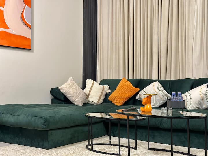 شقق هيان(2)hayyan Apartment - غرفة وصالة دخول ذكي - Riad