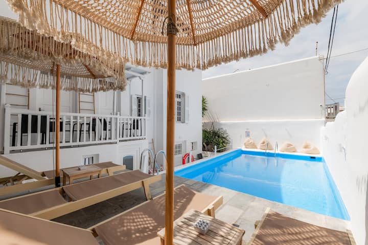 Mykonian Mini Loft With Double Bed And Shared Pool - Mykonos