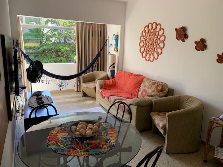 Praia Astúrias 2 Min, Piscina, Garagem, Cama Queen - Guarujá