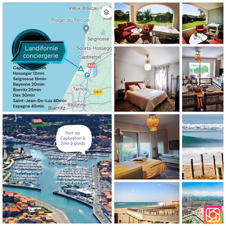 Appartement Brise Marine - Plage Naturiste d’Hossegor