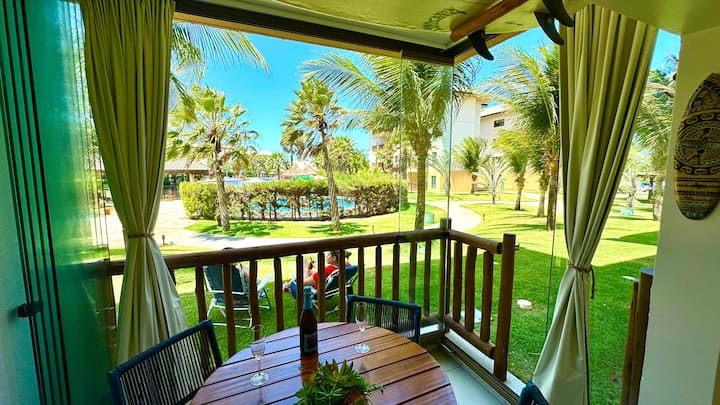 Cumbuco Vg Sun! Ap Térreo, Frente Piscina/jardim - Brazil