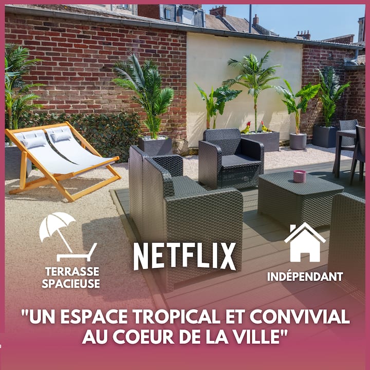 L'escale Tropicale, Appartement Indépendant En Rdc - Saint-Quentin