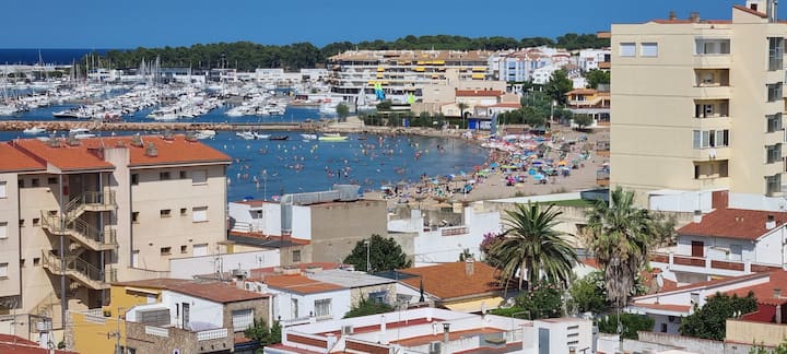 Apto Con Vistas A La Bahía, Piscine, Wifi, Parking - La Escala
