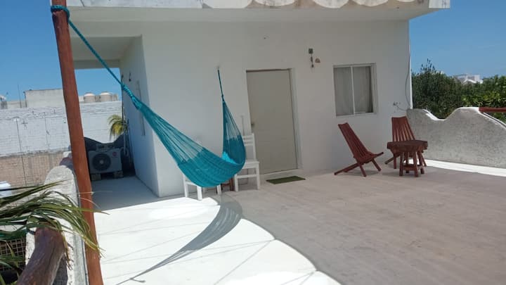 Aloft Near Beach. Roof Terrace @Casamar - Isla Holbox