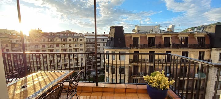Views, Gran Terraza Cheerful Trendy Neighborhood - San Sebastián