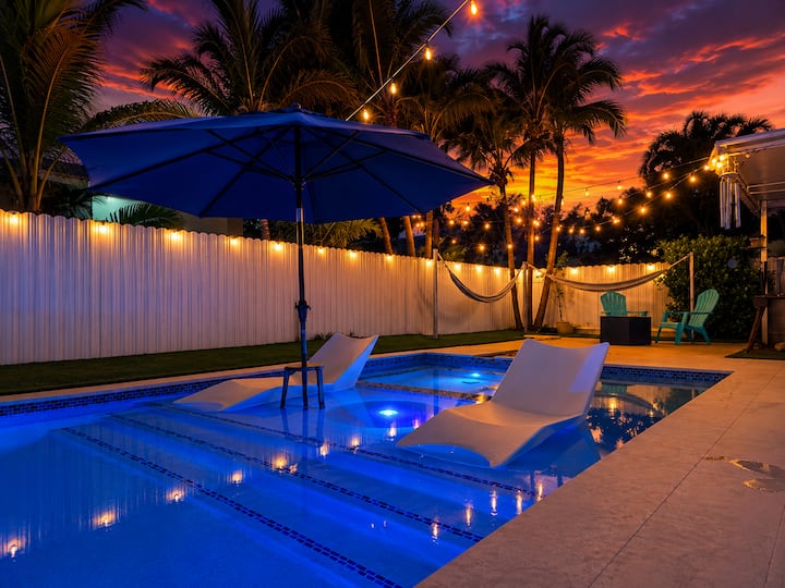 Relaxing Tropical Miami Stay • Poolside Vibes - South Miami, FL