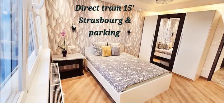 Bel Appart 15' *Petite France*cathedrale* - Schiltigheim