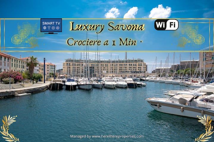 [Luxury Savona] Crois. 1m • Wifi • A/c - Savona