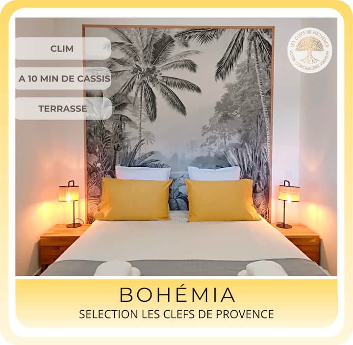 Bohemia - 2pers - T2 Clim Terrasse 10min De Cassis - Roquefort-la-Bédoule