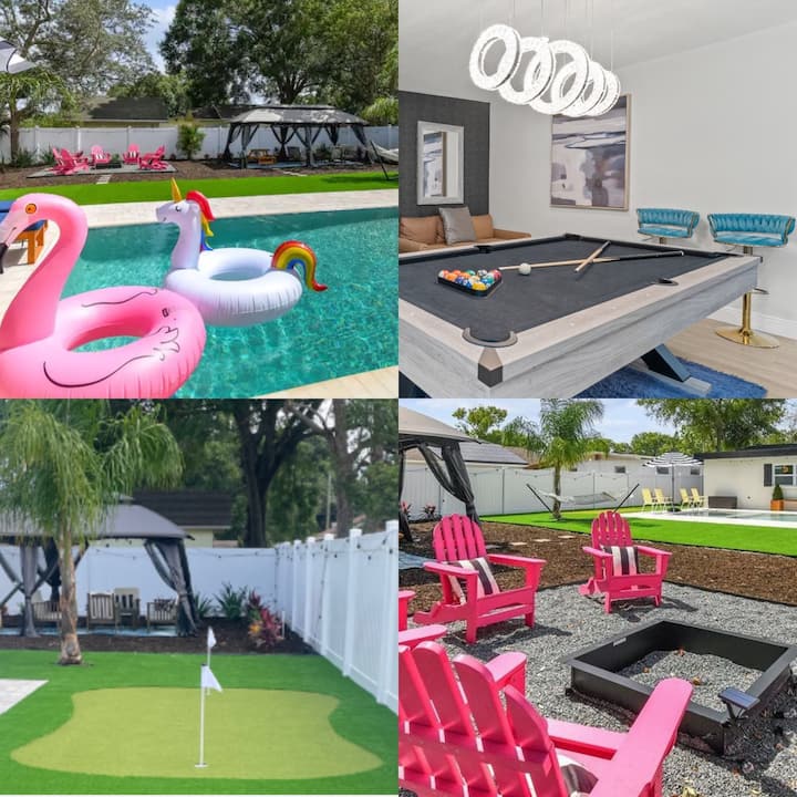 South Tampa! Mini Resort W/pool+golf+games+firepit - Tampa, FL