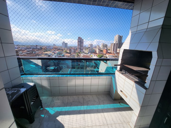 Apartamento Espaçoso E Tranquilo - 350 M Da Praia - Praia Grande