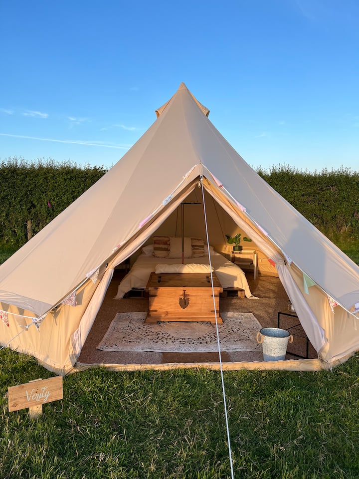 Glamping Bell Tent In Cornwall, Rescorla Retreats - Mevagissey
