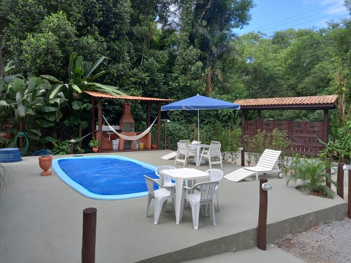 Casa De Campo Em Cambury Com Piscina - São Sebastião