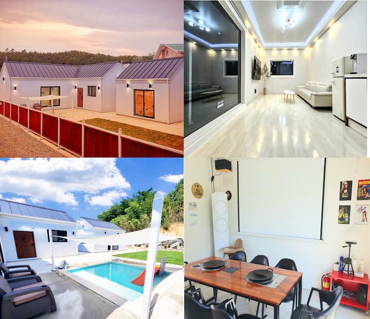 속초양양사이 해변{독채펜션아기자기} 독립바베큐장 키즈풀 {오직한팀} - 양양읍