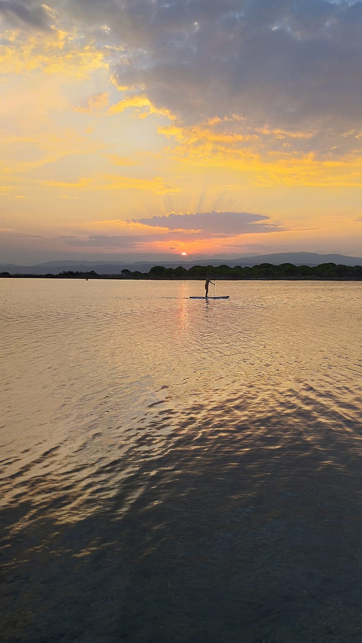 ÉVasion Et Coucher De Soleil Au Bord De L'étang - Leucate