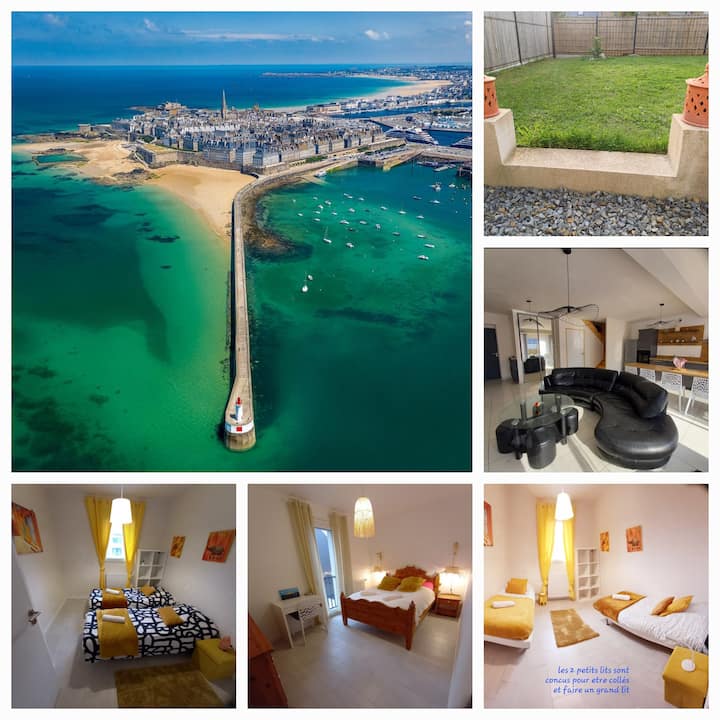 Maison Neuve 4ch/6lits à 1.8 Km De La Mer & Calme - Saint-Malo