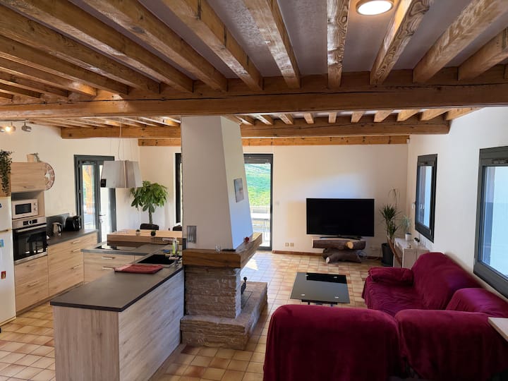 Maison Chaleureuse Avec Grand Jardin Proche Lyon - Chasse-sur-Rhône