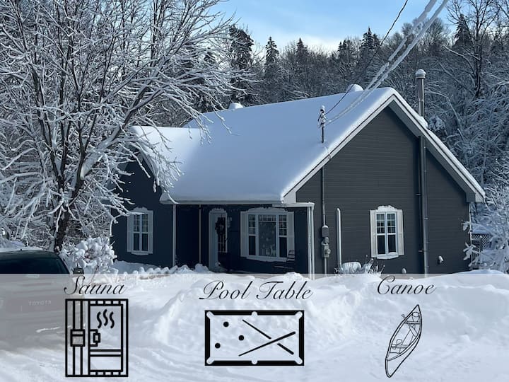Cozy Modern Home With Sauna In Nominingue - Laurentides