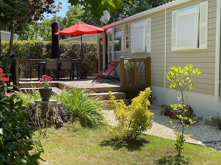 Joli Mobil-home Cosy à  Biscarrosse Lac - Biscarrosse