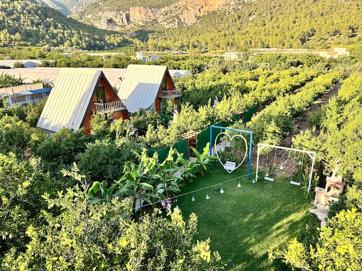 Adrasanda 4 Kişilik Jakuzili Sobalı Villa 6 - Adrasan