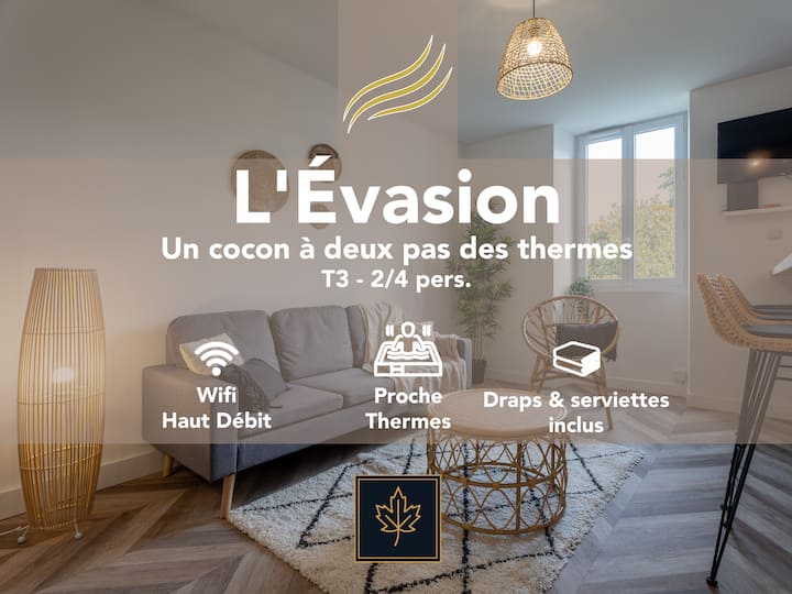 L'évasion - T3 Centre Ville-idéal Pour Curistes - Dax
