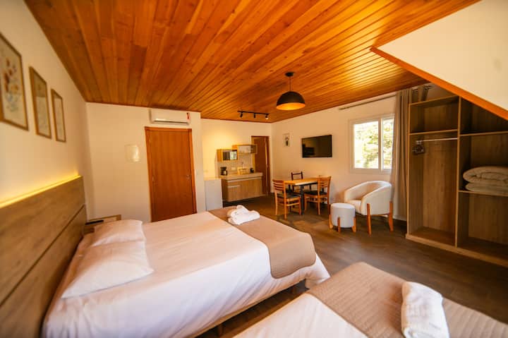 *Apartamento Estilo De Campos P/ 3 Pessoas (12) - Campos do Jordão