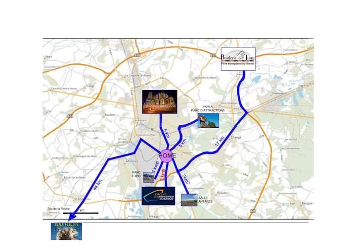 Maison 3chambres,avec Jardin  Clos - Le Mans