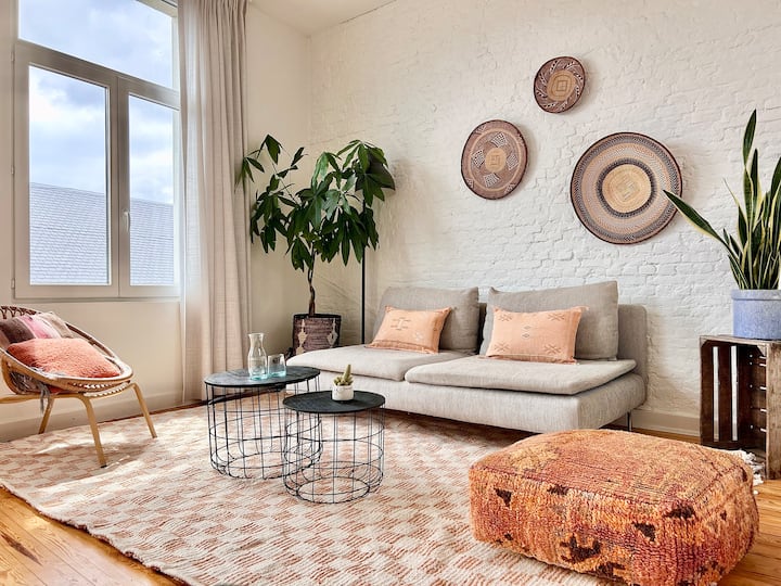 The Nomad Iii: Boho Flat In Vibrant City Center - Anvers