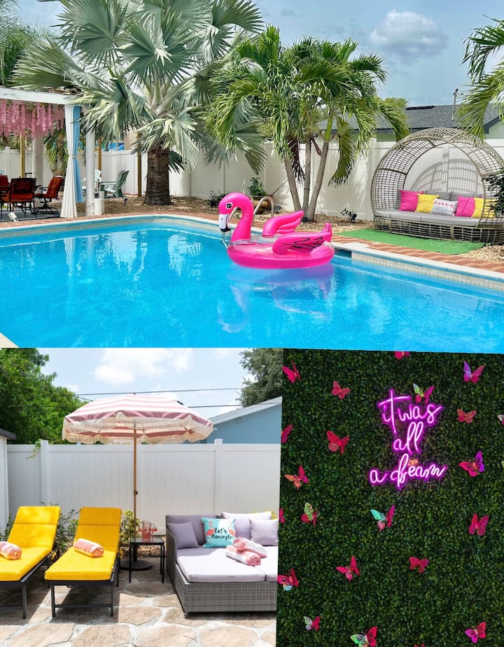 The Pink Flamingo! Heated Pool| 10min To Cl Beach - Clearwater, FL