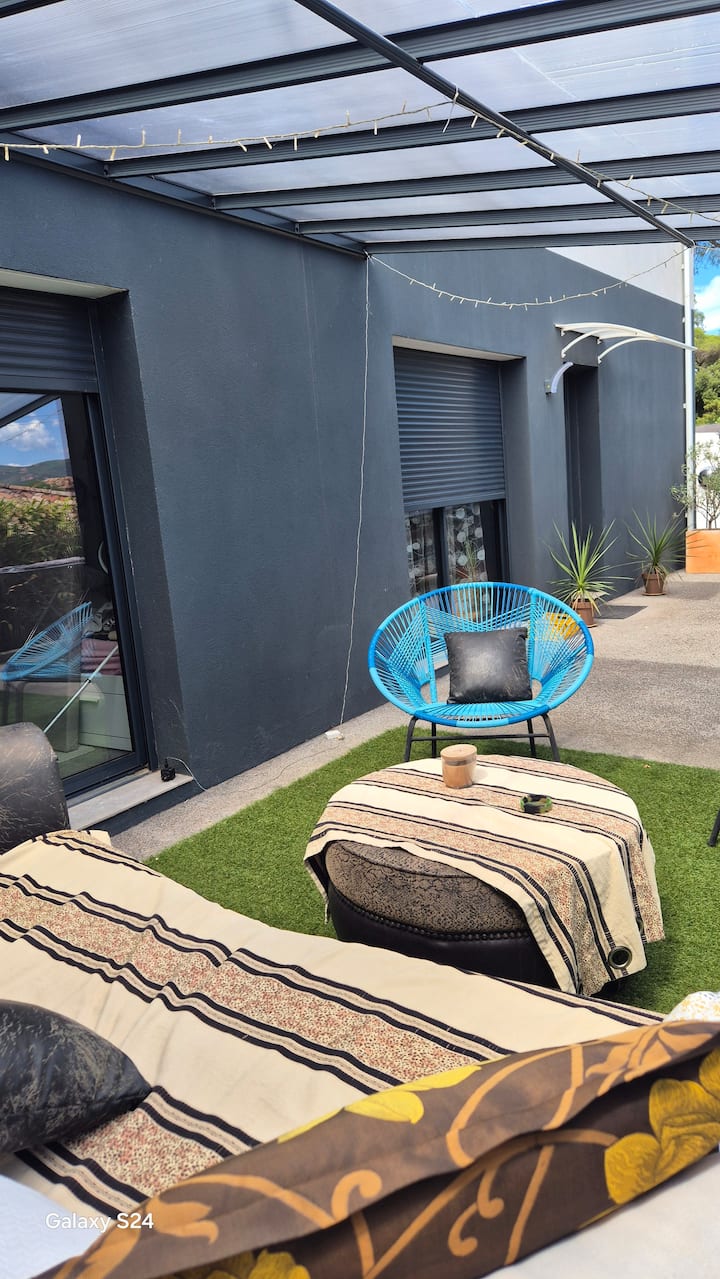 T2 Climatisé En Rez De Jardin De Villa - Puget-sur-Argens