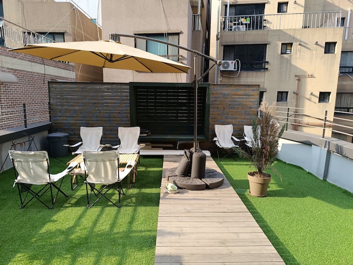 테라스바베큐/Private House In Jongno, Near Gwanghwamun - Seoul