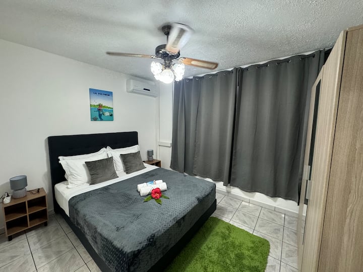 My Lodge -Clim, Wifi,parking,centre,5min Aéroport! - Tahiti