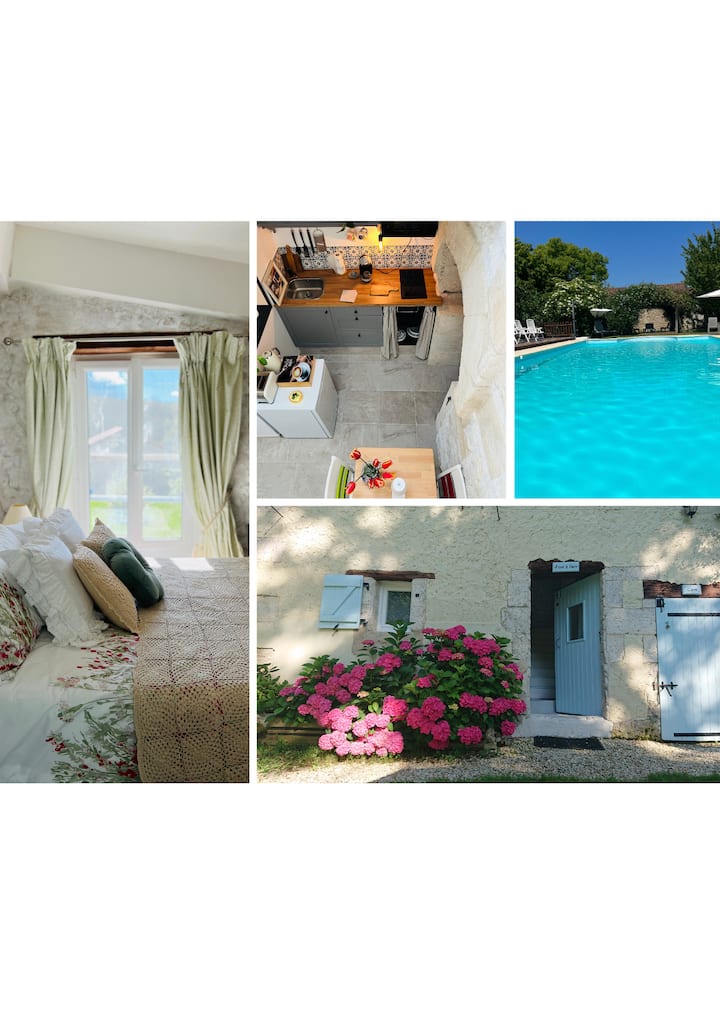 Characterful Gîte With Pool & View Near Aubeterre - Aubeterre-sur-Dronne