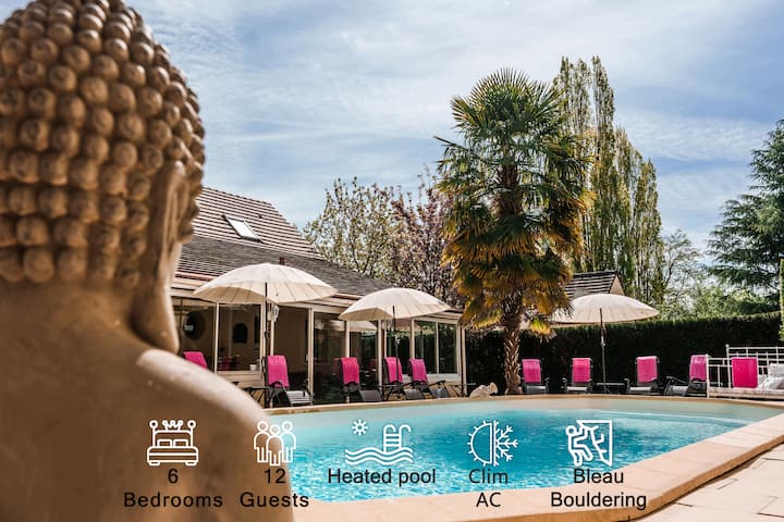 Au Calme, Piscine Privée, Clim – 6 Ch, à 1h Paris - Francia