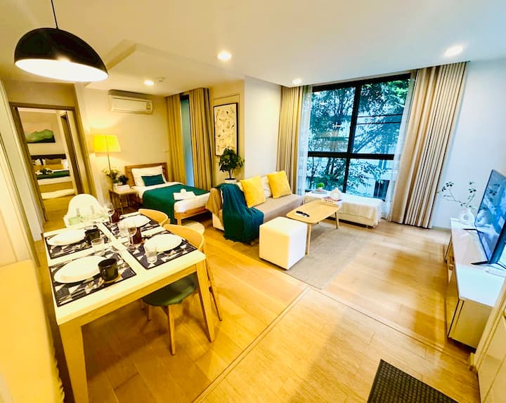 Cozy Spacious 1br 2bed Gardenview 500m Bts Thonglo - Bangkok